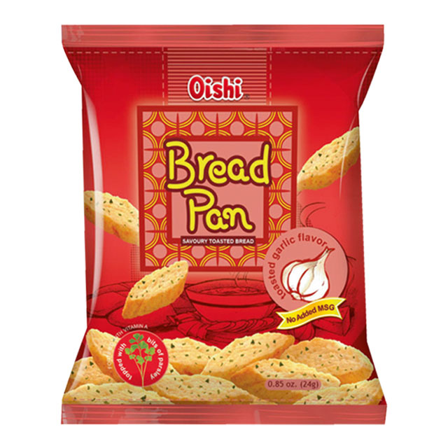 Oishi, Bread Pan 24g (Butter Toast, Cheese & Onion, Garlic, White ...