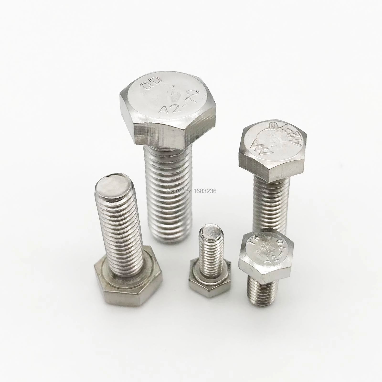 304 Stainless Steel Hexagonal Hex Head Cap Screw - Metric Size Ready ...